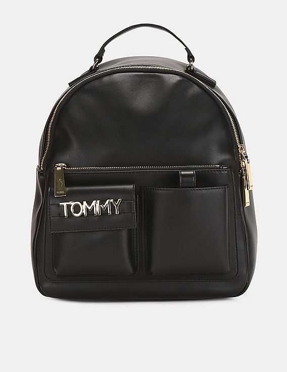Buy Tommy Hilfiger Women Black Smooth Grain Backpack NNNOW