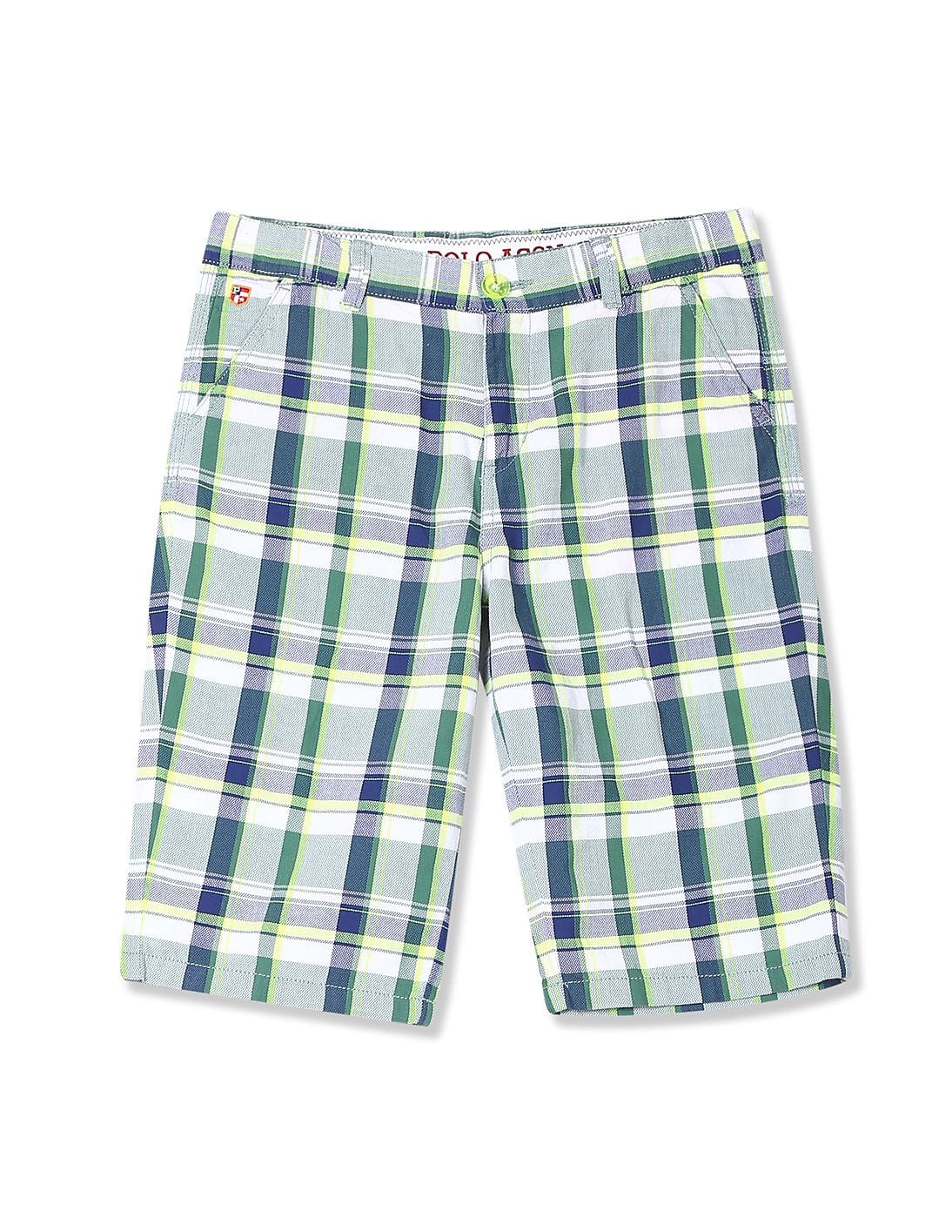 Buy U.S. Polo Assn. Kids Boys Woven Check Shorts - NNNOW.com